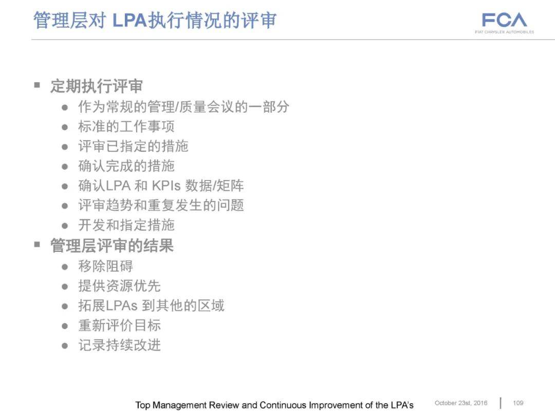干货 | FCA 分层过程审核（ Layered Process Audits)_搜狐汽车_搜狐网