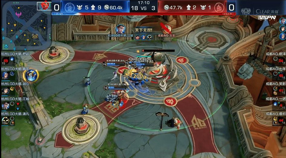 王者荣耀：KPL常规赛收官，LGD大鹅战胜AG进入胜者组_比赛