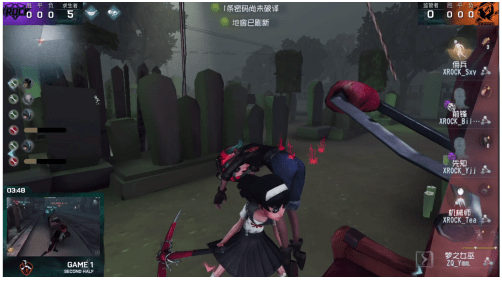 第五人格IVL职业联赛秋季赛常规赛XROCK vsZQ第一局_密码机