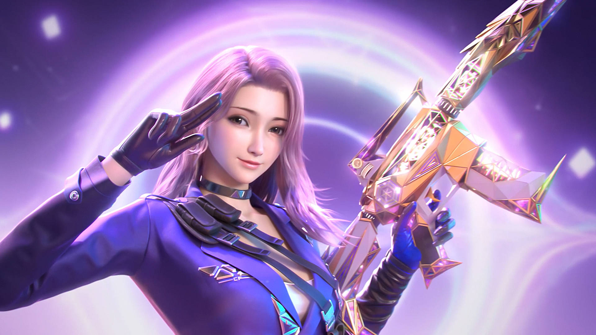 CF穿越火线高清壁纸：HeartShot电竞女子战队-搜狐大视野-搜狐新闻