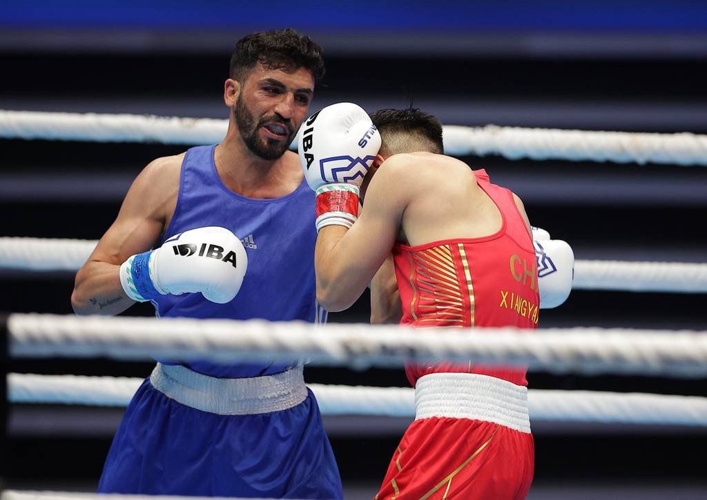 2023世界男子拳击锦标赛60-63kg第1轮：王向阳获胜-搜狐大视野-搜狐新闻