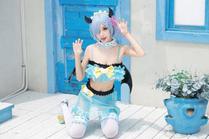 cos：从零开始蕾姆小恶魔水着Cosplay正片9P-搜狐大视野-搜狐新闻