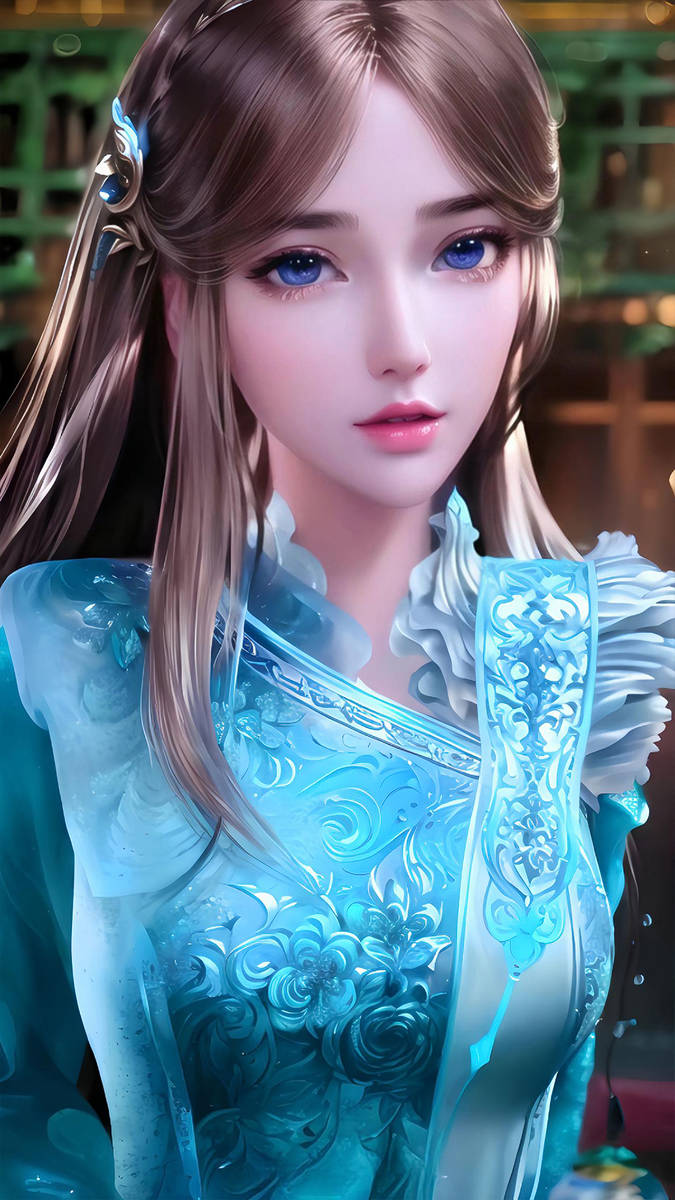 斗罗大陆宁荣荣AI手机壁纸：七宝琉璃宗的掌上明珠-搜狐大视野-搜狐新闻