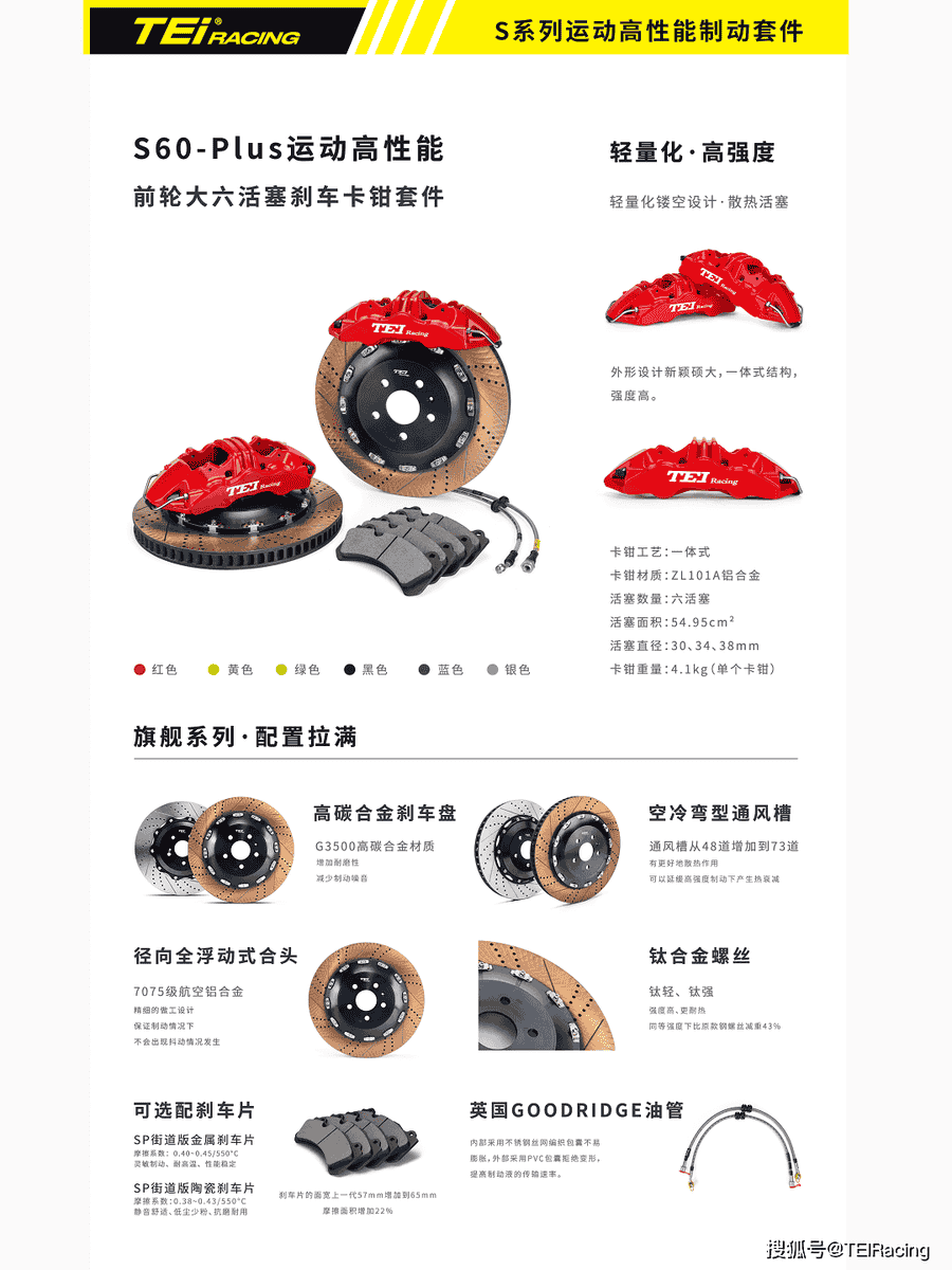 这么帅的刹车卡钳确定不来一套？国产#TEI刹车