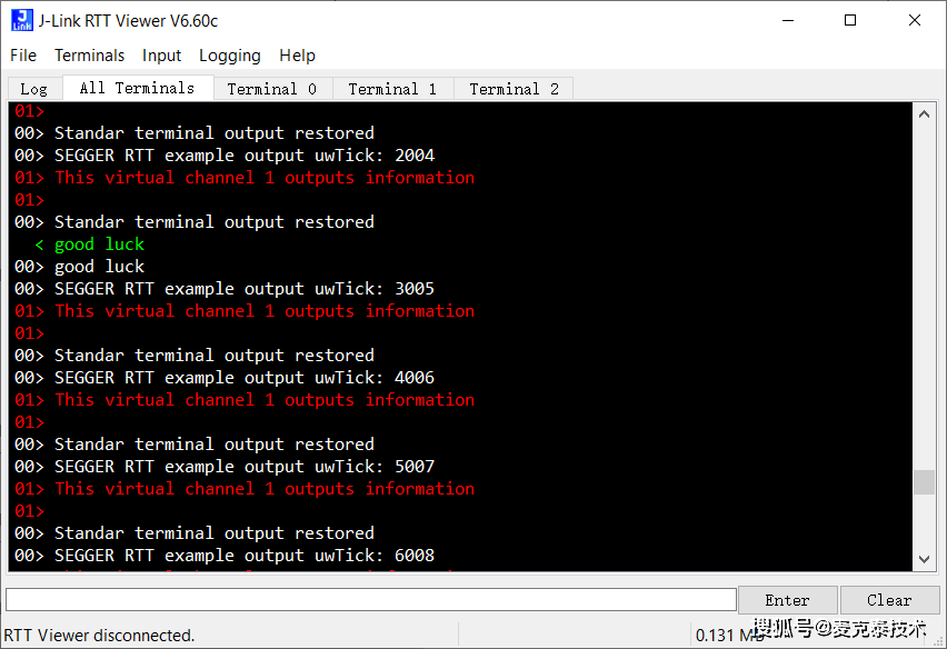 高性能的J-Link RTT通讯_缓冲区