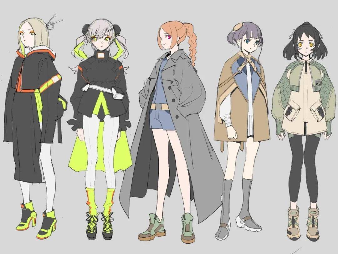 画师tarou2笔下的人物，你喜欢这个画风吗？_twi