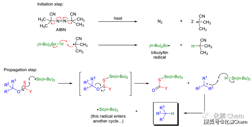 Barton-McCombie radical deoxygenation 反应_羟基