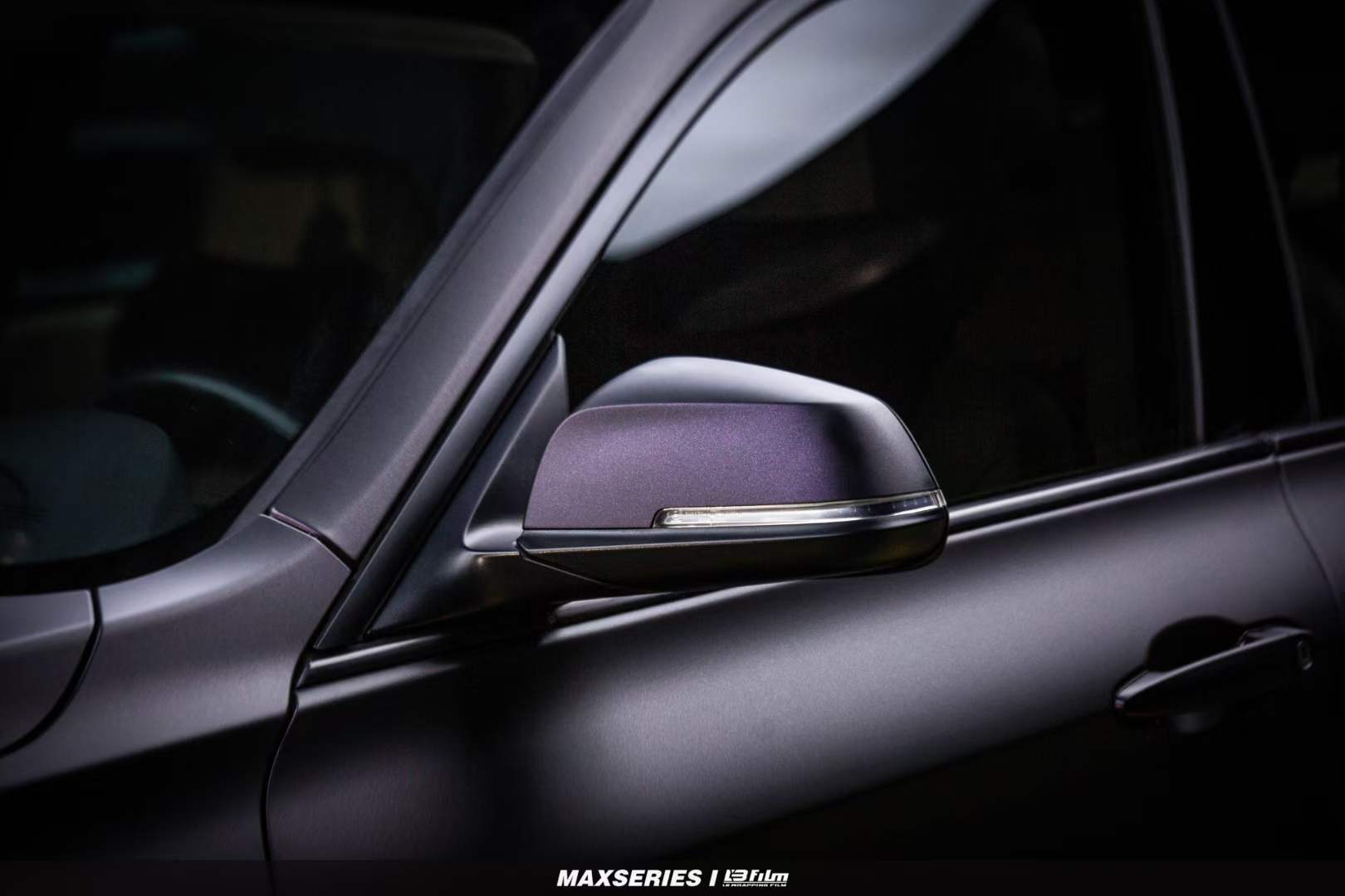 宝马-3系GT汽车LBFILM改色膜PET闪影墨紫_搜狐汽车_搜狐网