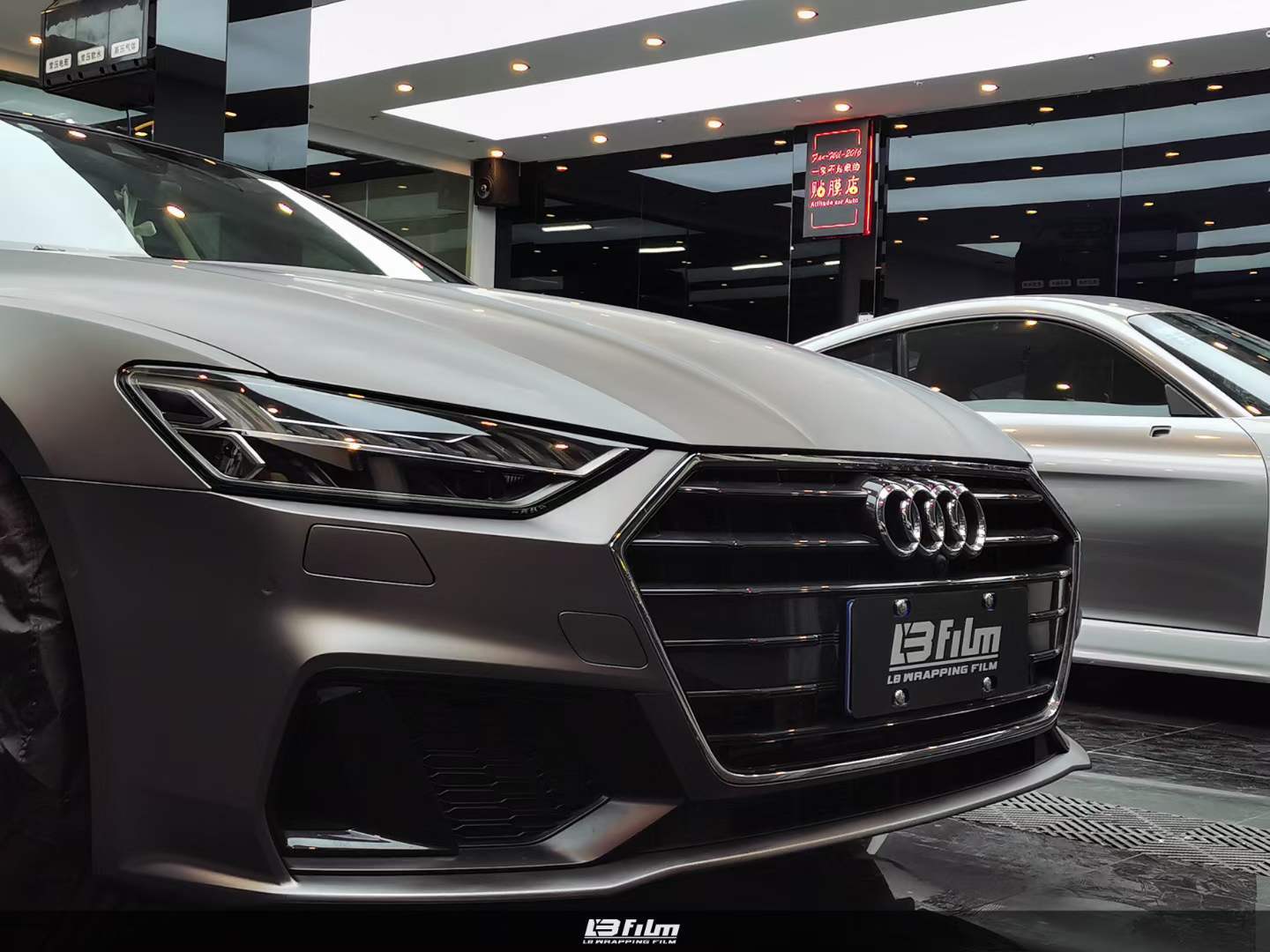 奥迪-A7贴膜LBFILM 改色膜AMG山灰_搜狐汽车_搜狐网