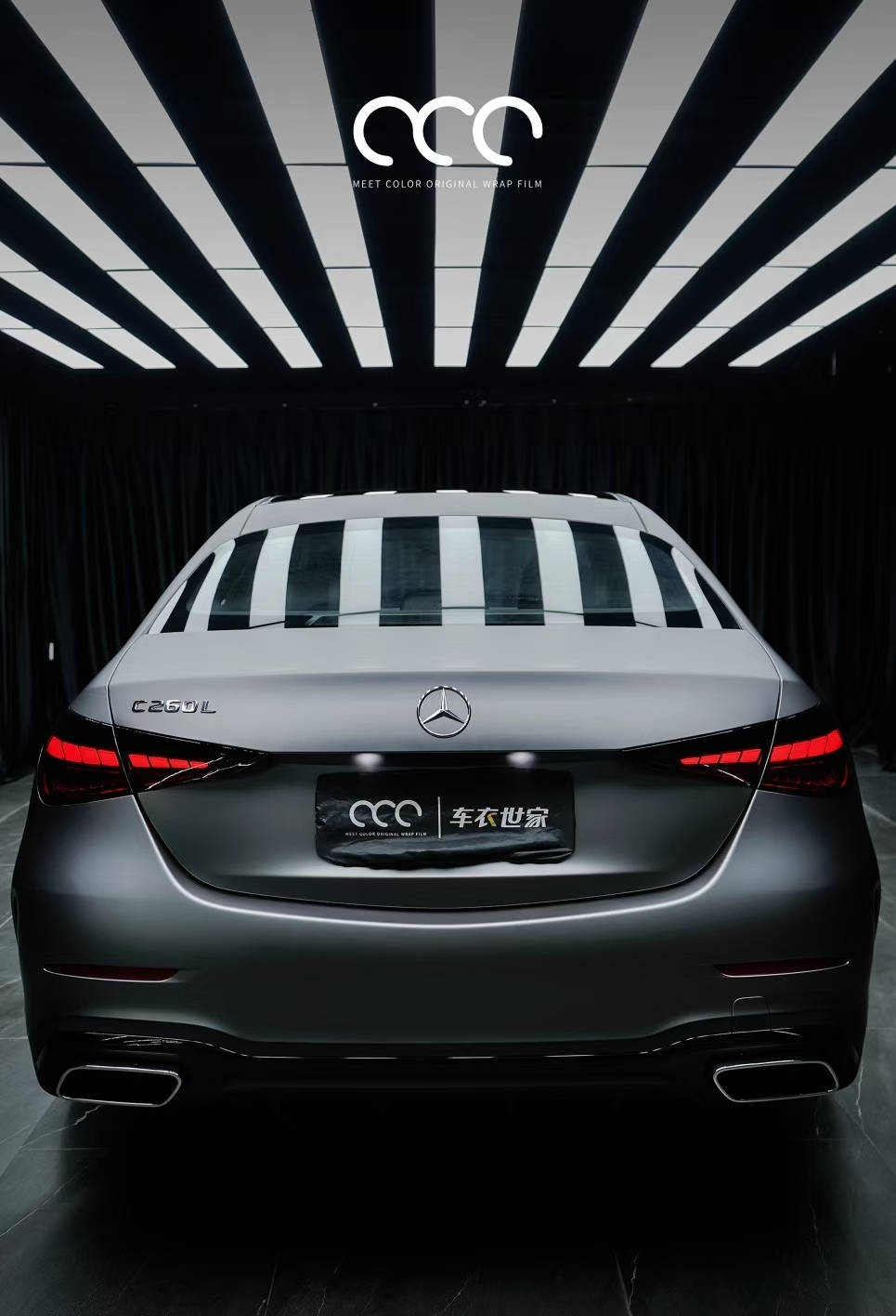 漫彩改色膜—奔驰C260L改色贴膜 山灰_搜狐汽车_搜狐网