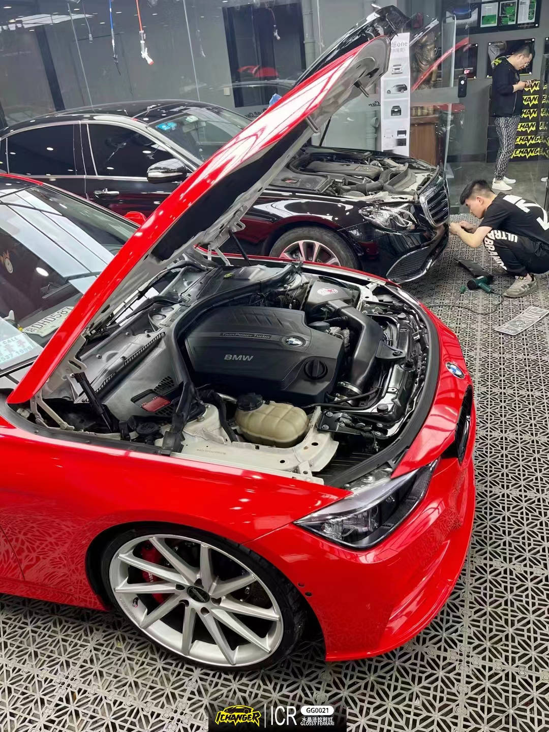 Ichanger（ICR改色膜）改变者宝马3系水晶法拉利红_搜狐汽车_搜狐网