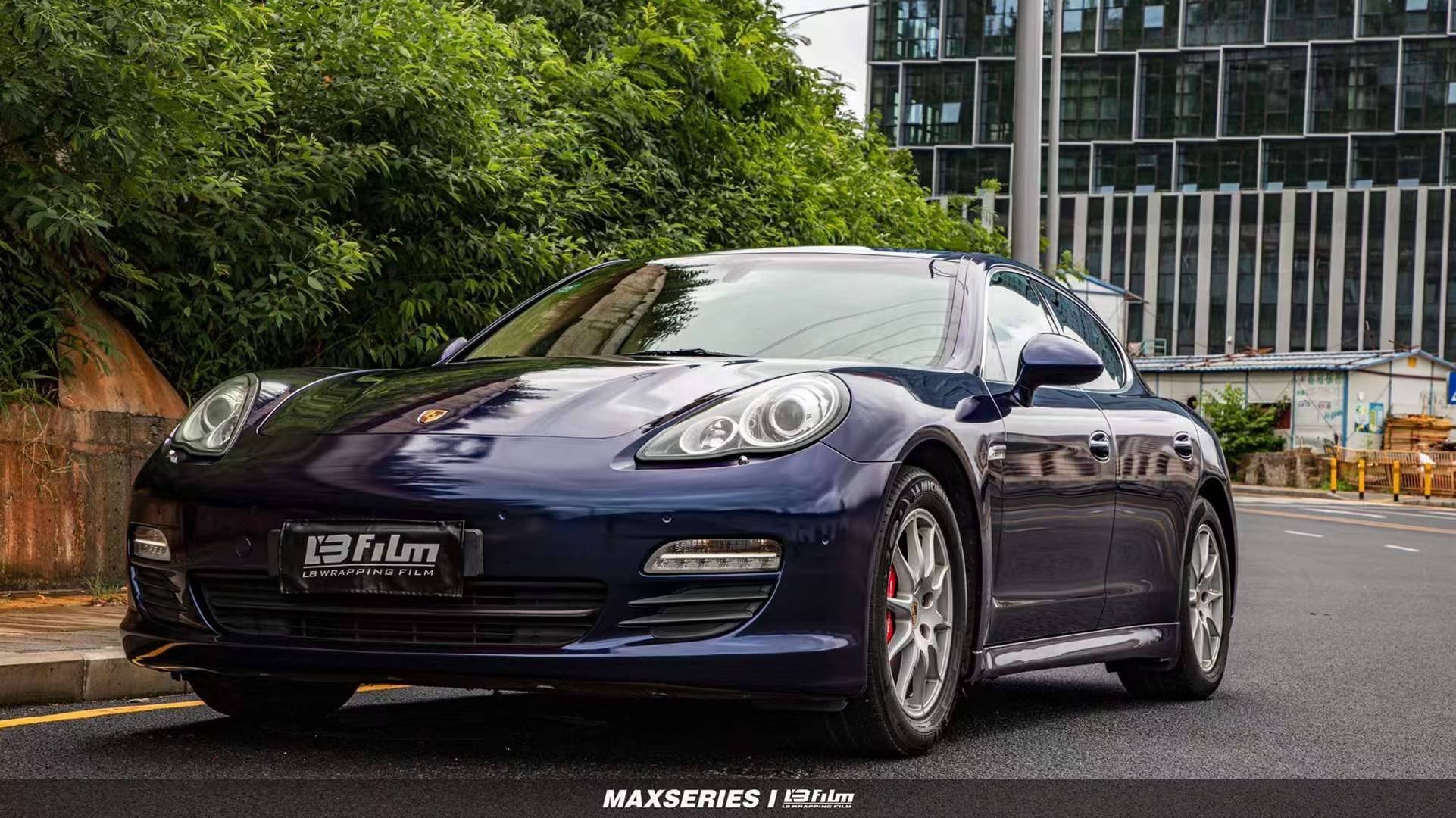 保时捷-帕拉梅拉LBFILM-LB原厂漆丹泉石蓝改色膜_搜狐汽车_搜狐网