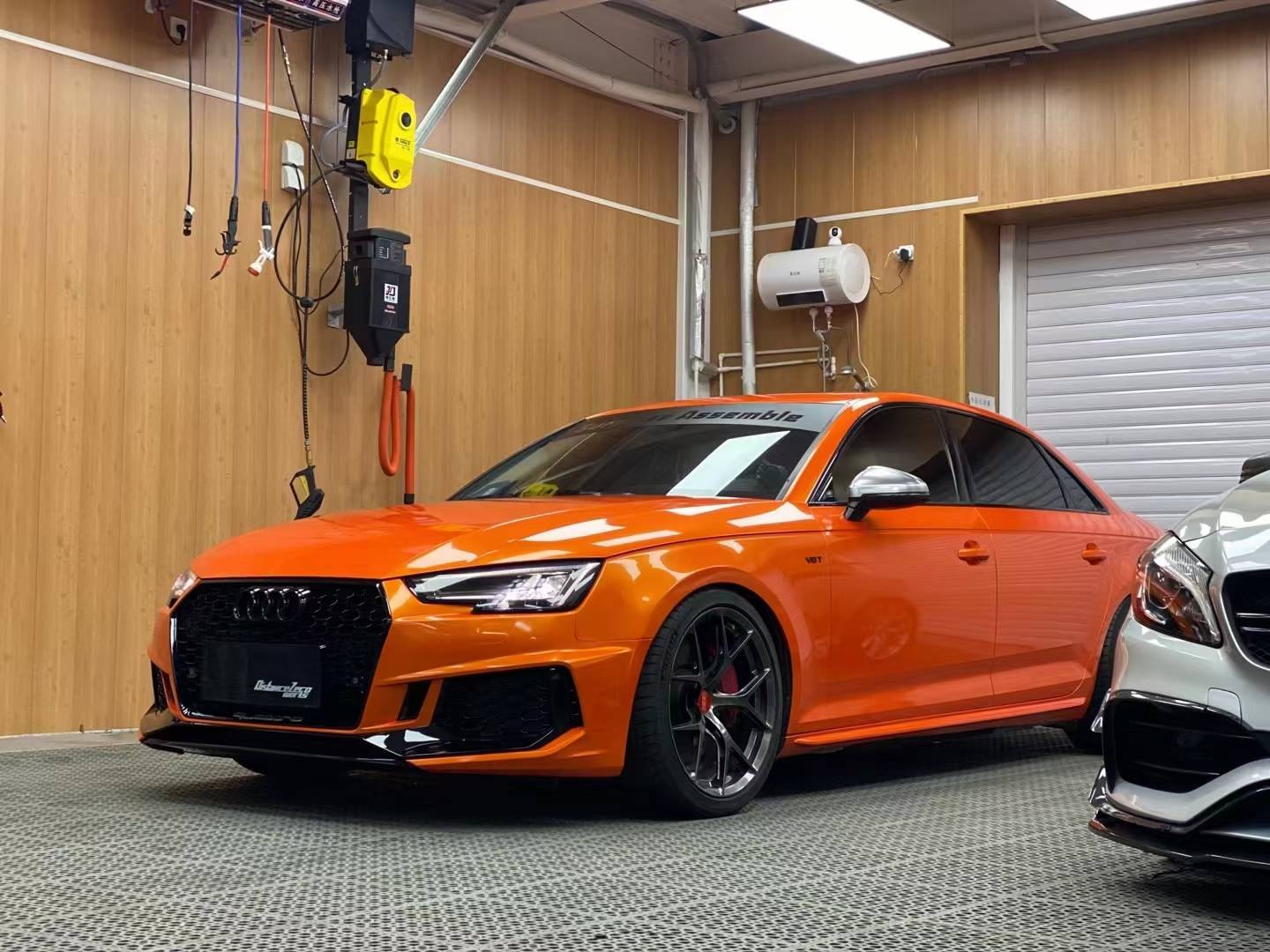 这才是的暴力样子，奥迪S4竞速橙（兰博基尼原厂色）SKTO 改色膜_搜狐汽车_搜狐网