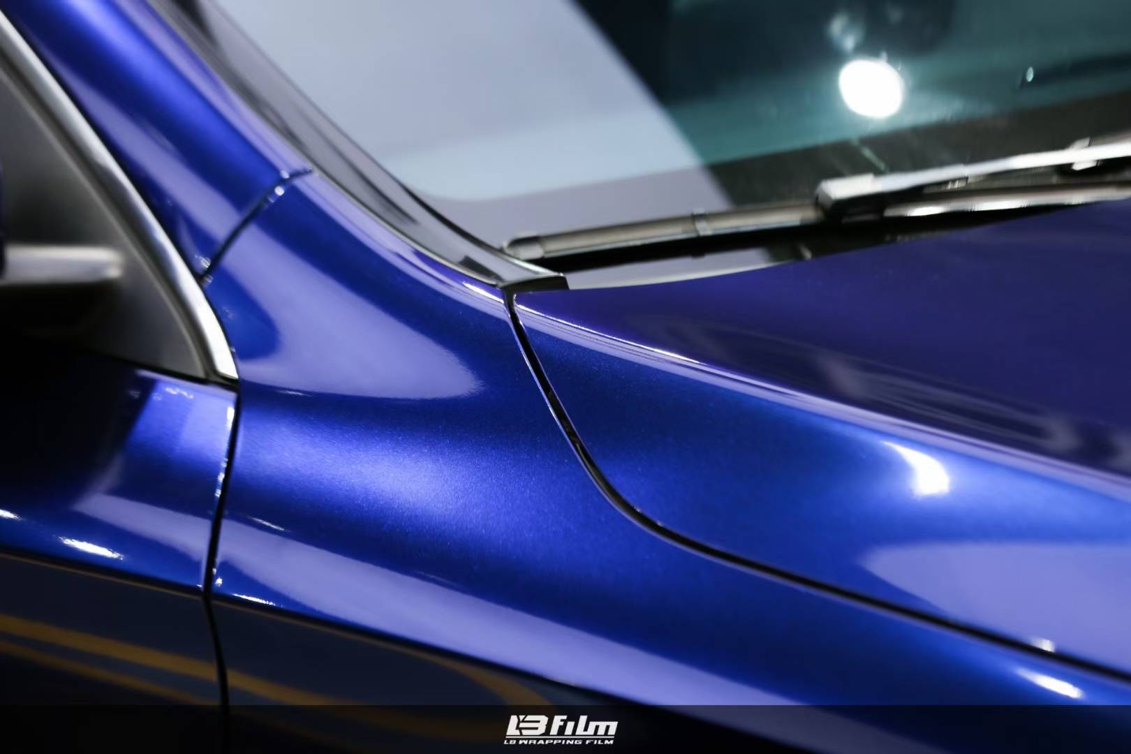 汲取了蓝莓的自然色彩，奔驰CLA200超亮金属篮莓改色膜-LBFILM_搜狐汽车_搜狐网