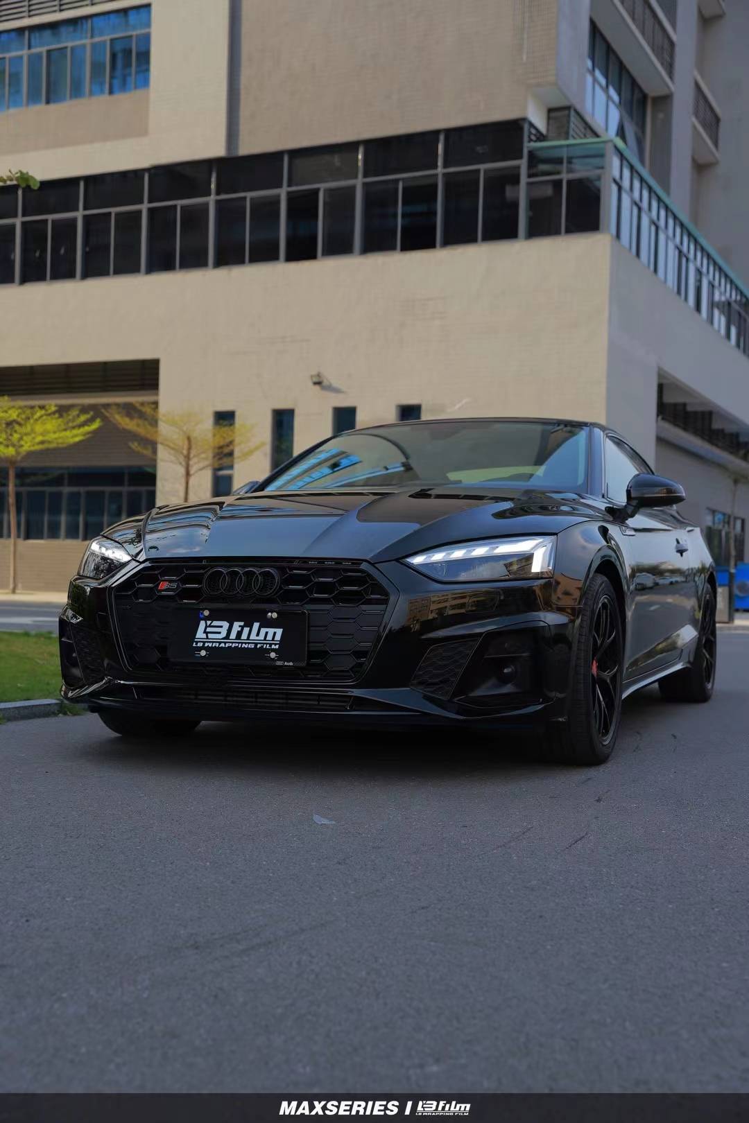 奥迪A5-LBFILM改色膜修复钢琴黑_搜狐汽车_搜狐网