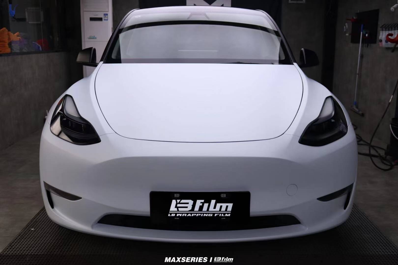 本周推送-特斯拉-Model3消光系列LBFILM改色膜消光皓月白_搜狐汽车_搜狐网