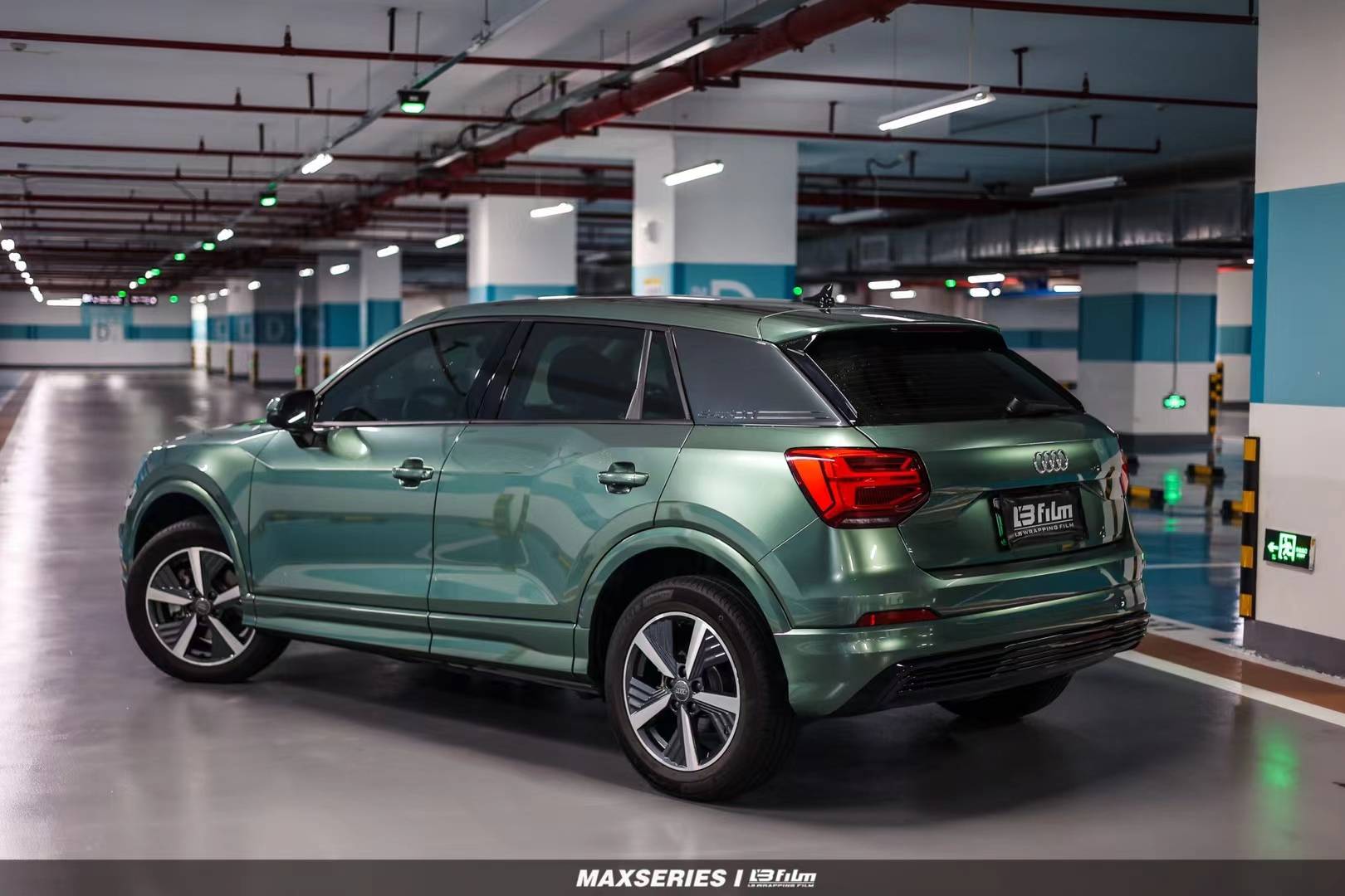 LBFILM改色膜：奥迪Q2L液态金属苍岭绿，浓郁复古的颜色_搜狐汽车_搜狐网