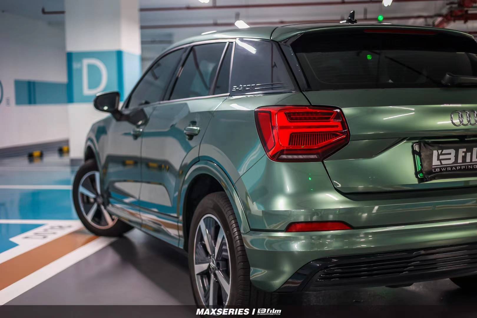 LBFILM改色膜：奥迪Q2L液态金属苍岭绿，浓郁复古的颜色_搜狐汽车_搜狐网