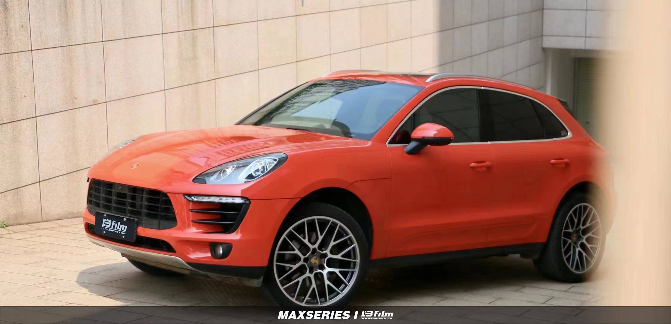 保时捷Macan-LBFILM改色膜原厂漆熔岩橙,火山喷发的熔岩的颜色_搜狐汽车_搜狐网