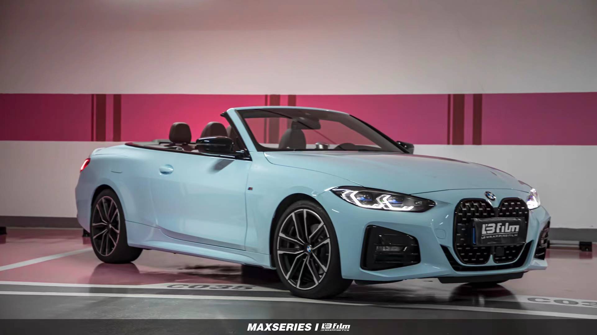 宝马430i-LBFILM改色膜原厂漆冰川蓝, 最纯净的颜色_搜狐汽车_搜狐网