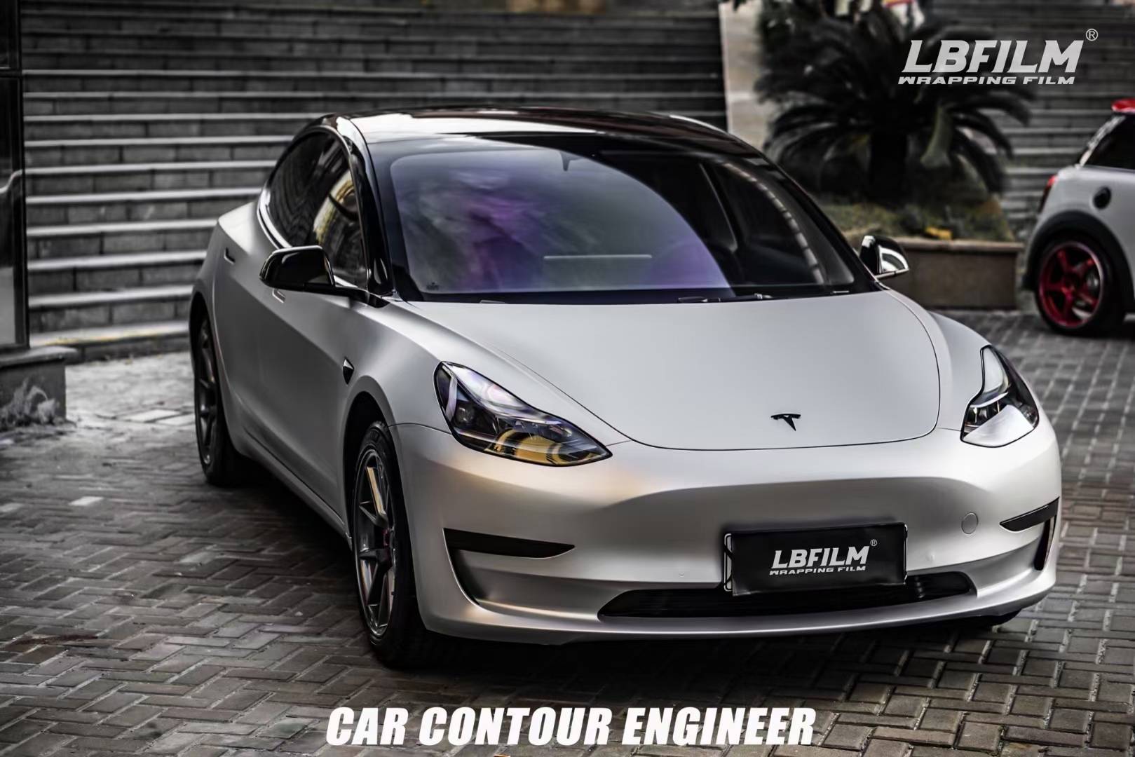 特斯拉model3-LB改色膜消光铝水银，恰到好处的简约色彩_搜狐汽车_搜狐网