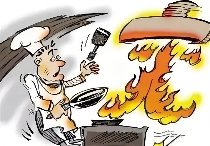 厨房用火不离人,一起来学习消防安全小常识!油锅火灾操作