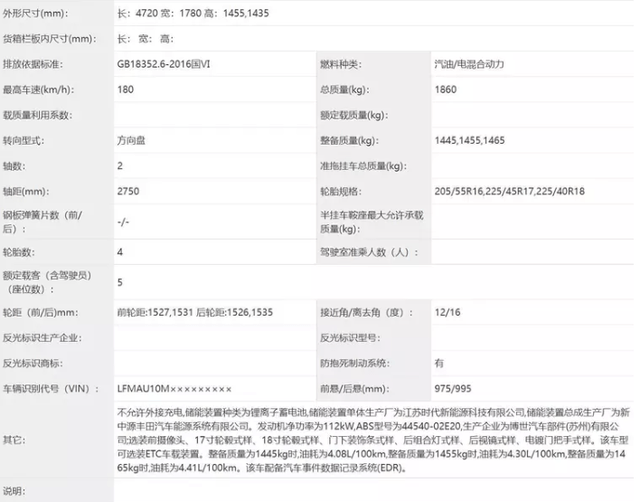 外观不变 搭2.0升混动 百公里油耗4.08L亚洲狮双擎版曝光_搜狐汽车_搜狐网