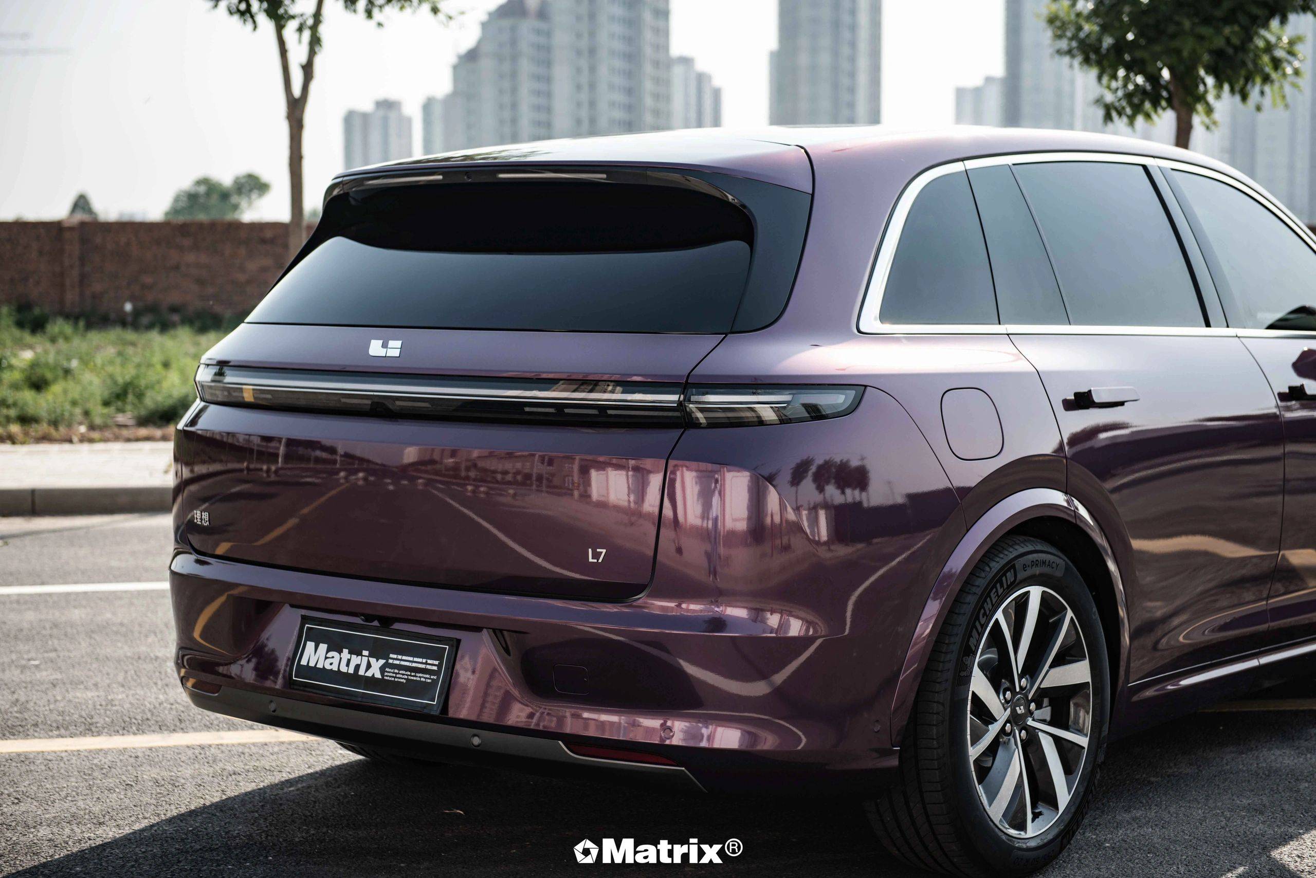 理想L7-Matrix矩阵改色膜理想的紫，自由浪漫 动人心弦_搜狐汽车_搜狐网