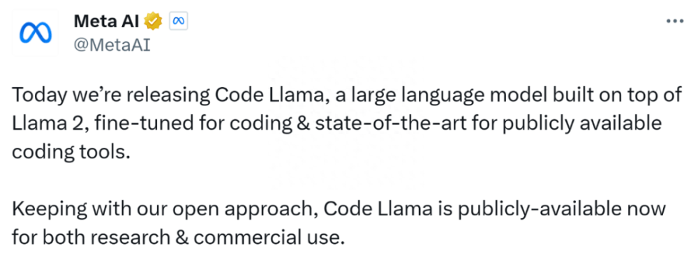官方的Code Llama开源：免费商用，神秘版本接近GPT-4_模型_代码生成_训练