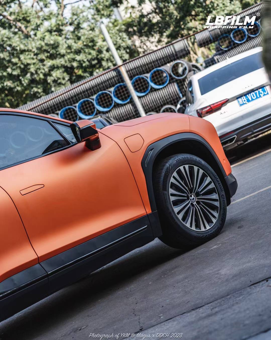 蔚来EC6-LB改色膜消光熔岩橙，力量和激情的感官呈现_搜狐汽车_搜狐网