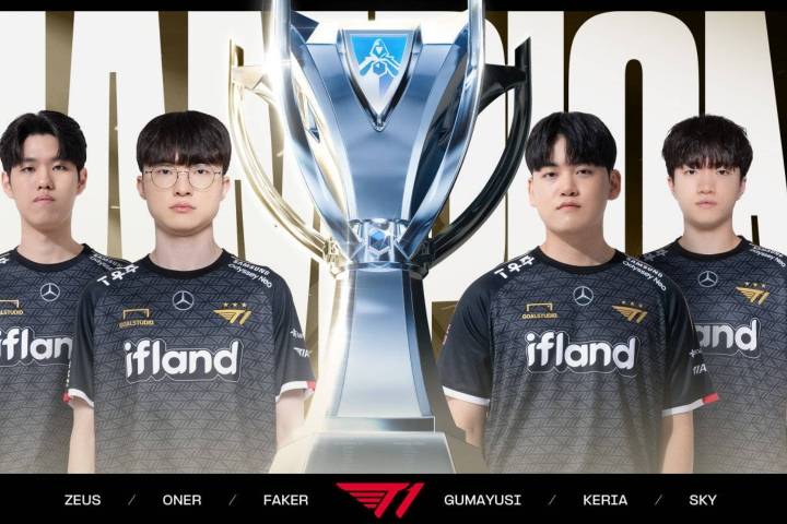 T1 3-0 WBG夺冠！Faker捧起英雄联盟第四冠:既是最高的山峰，也是最长的河流！_总决赛_全球_蓝色