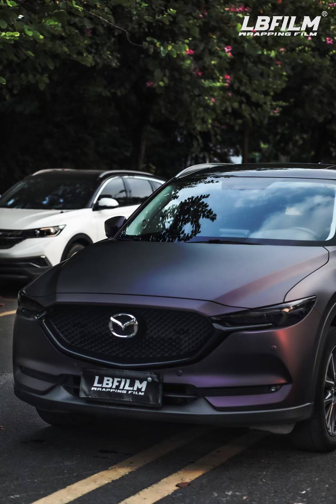 马自达CX5-LB改色膜消光黑幻紫，这个颜色实在是太好看啦_搜狐汽车_搜狐网