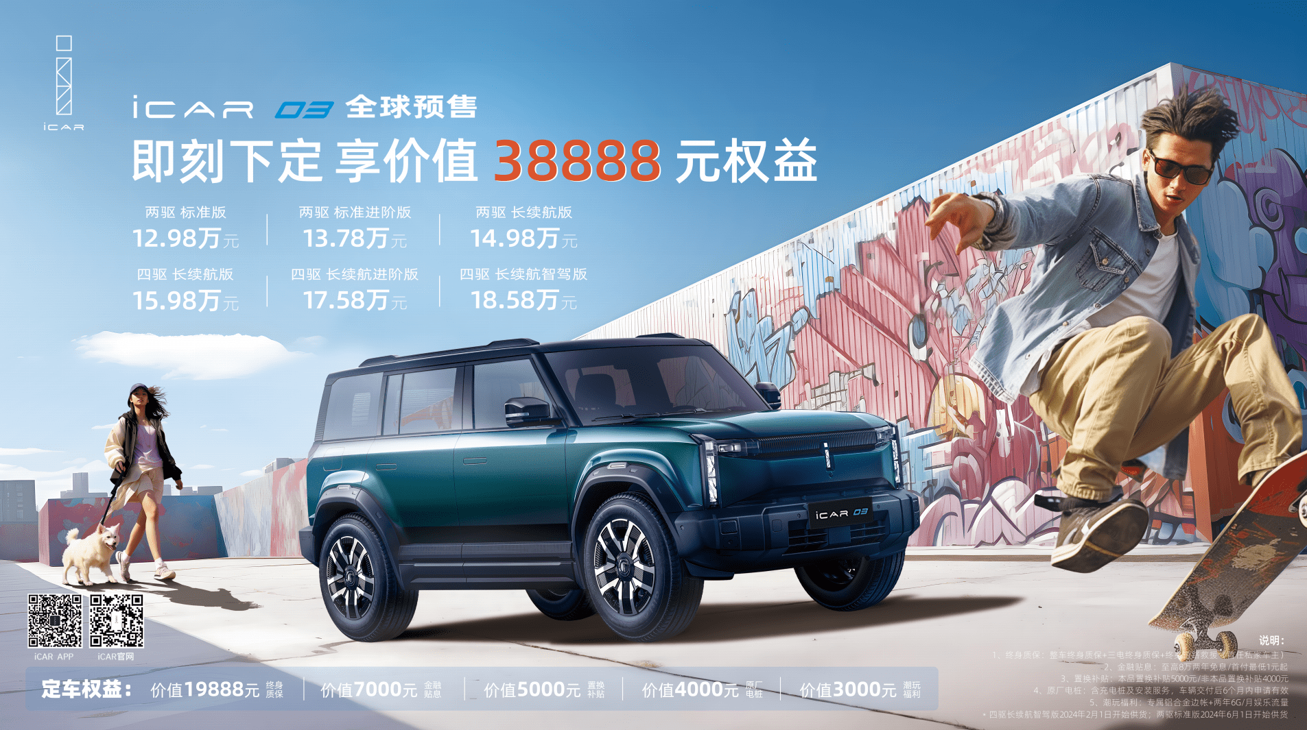12.98万元起！“潮盒电动SUV”iCAR 03开启全球预售_搜狐汽车_搜狐网
