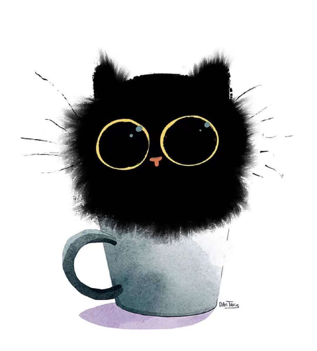 艺术作品分享：可爱的猫咪Dan Tavis-搜狐大视野-搜狐新闻