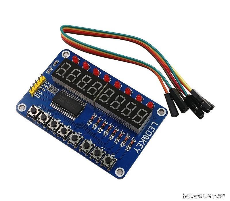 【雕爷学编程】Arduino动手做（102）---TM1638按键数码管_模块_tm_Test
