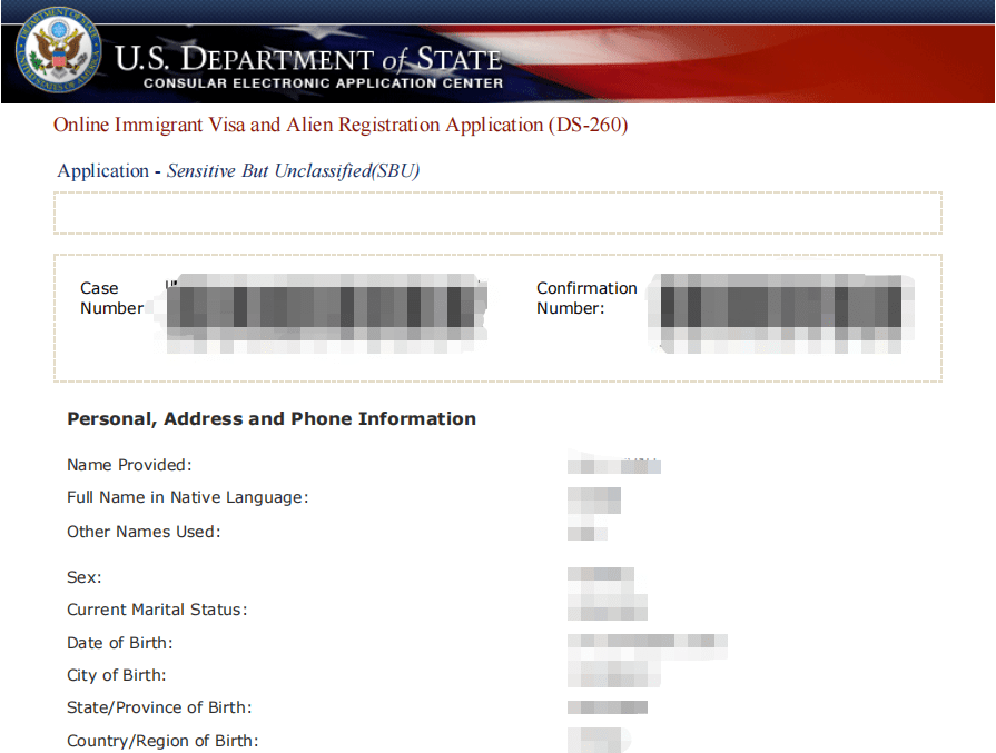 美国绿卡申请攻略丨手把手教您填写DS-260表格_信息_申请人_中国