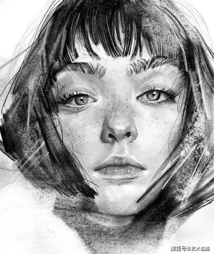 韩国艺术家kildren的人物肖像手绘插画油画作品 -6parkbbs.com