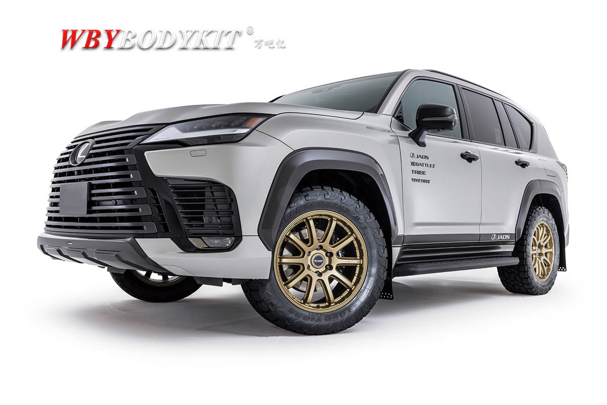 适用于2022款雷克萨斯LX600改装JAOS宽体小包围前唇后唇抛宽轮眉_搜狐汽车_搜狐网