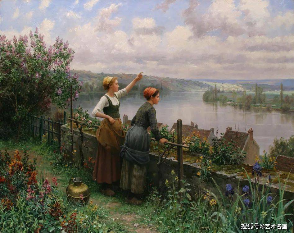 美国画家描绘温馨的法国乡村农妇生活情景 -6park.com