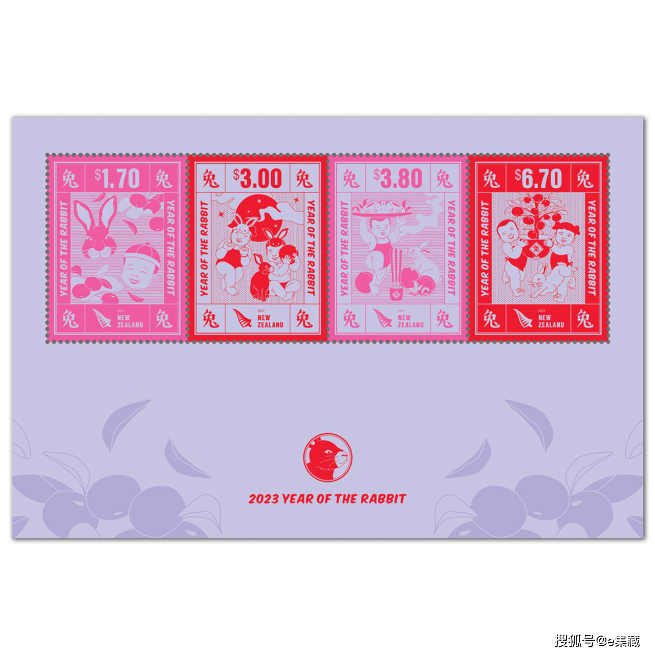 世界真奇妙 | 中国年画国潮登外国兔年邮票-搜狐大视野-搜狐新闻