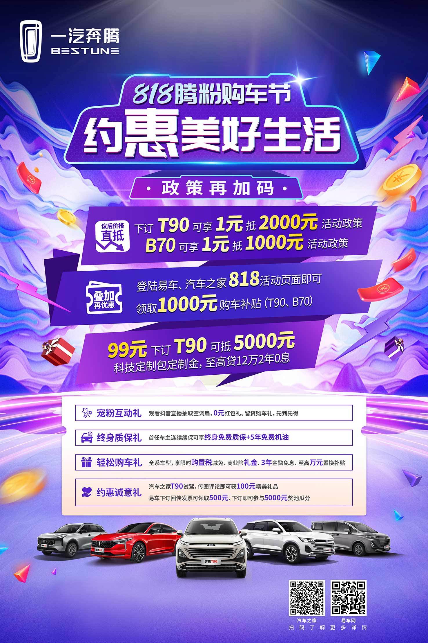 一汽奔腾818全系钜惠 国民好车T90、B70_搜狐汽车_搜狐网