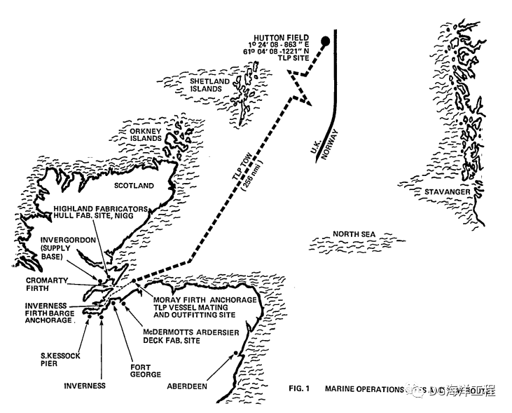 世界首座张力腿平台--Hutton TLP,1984年-搜狐大视野-搜狐新闻