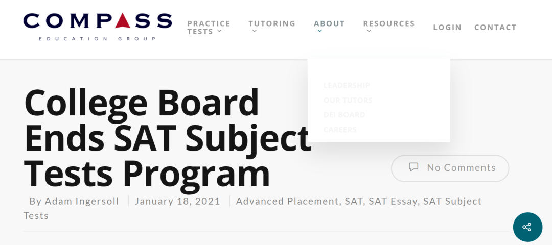 CB重磅官宣：SAT2、SAT写作永久取消，AP考试将扶正，SAT机考研发中..._科目