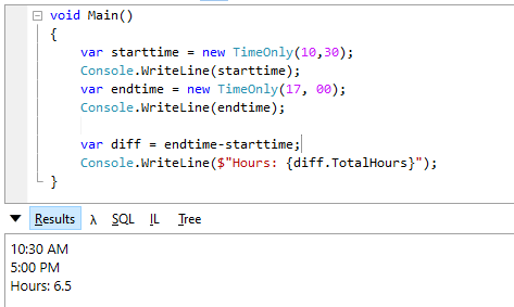 在.NET 6中使用DateOnly和TimeOnly_类型