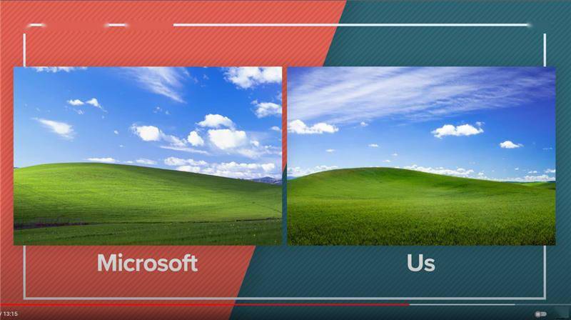 三男子重造微软 Windows XP 经典壁纸，“蓝天白云绿草”依旧_Bliss