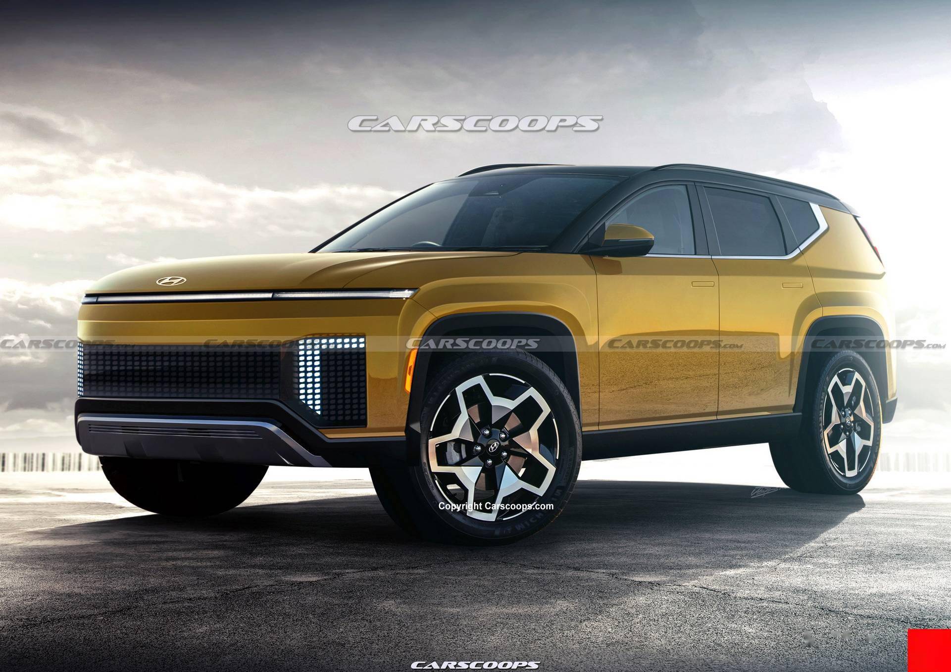 家族旗舰纯电SUV 现代IONIQ 7最新假想图曝光_搜狐汽车_搜狐网