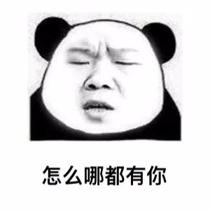 熊猫头表情包 I 怎么哪都有你？_什么