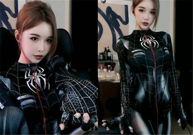 Csgo女神又教穿搭了，大菠萝cos最辣蜘蛛侠，网友：我来学压枪的 直播 水友 玩家