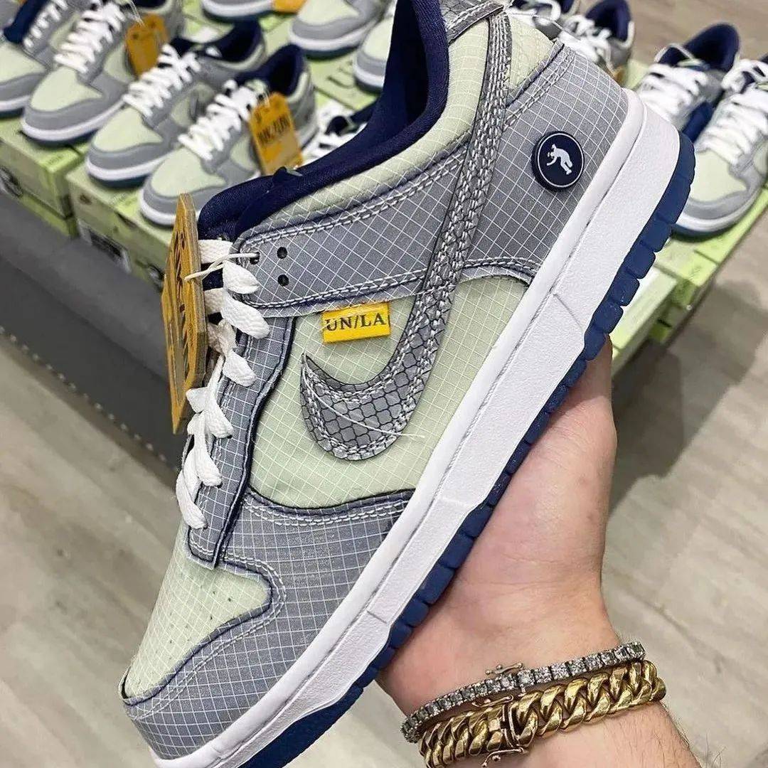 Union Dunk新配色泄露！官方图更新还带3M反光？_实物_蓝色_Swoosh