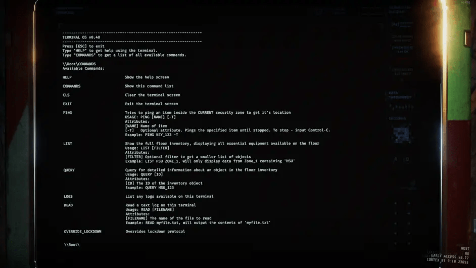 《GTFO》终端机如何使用？终端机使用技巧分享_代码_Logs&Read_定位